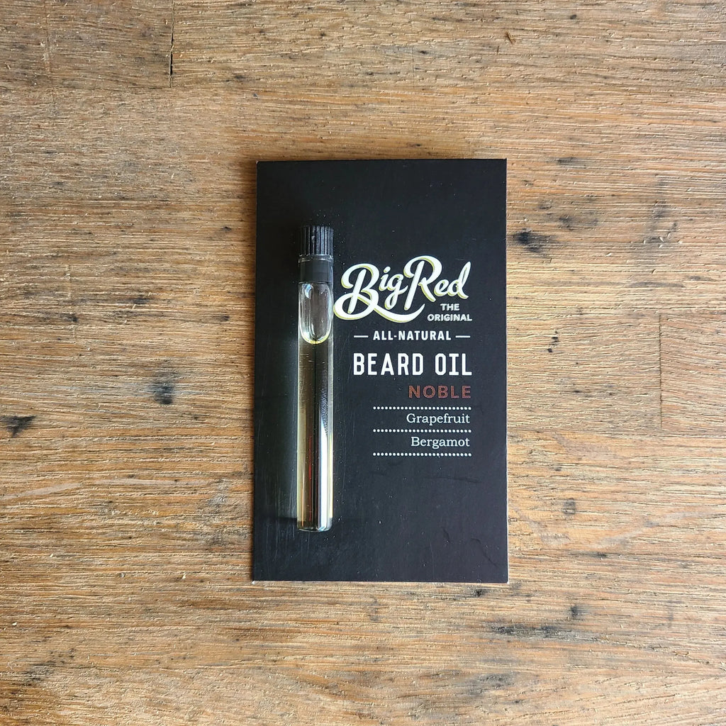 Big Red Beard Oil Sample - Noble - 0.23 oz. – Big Red Beard Combs
