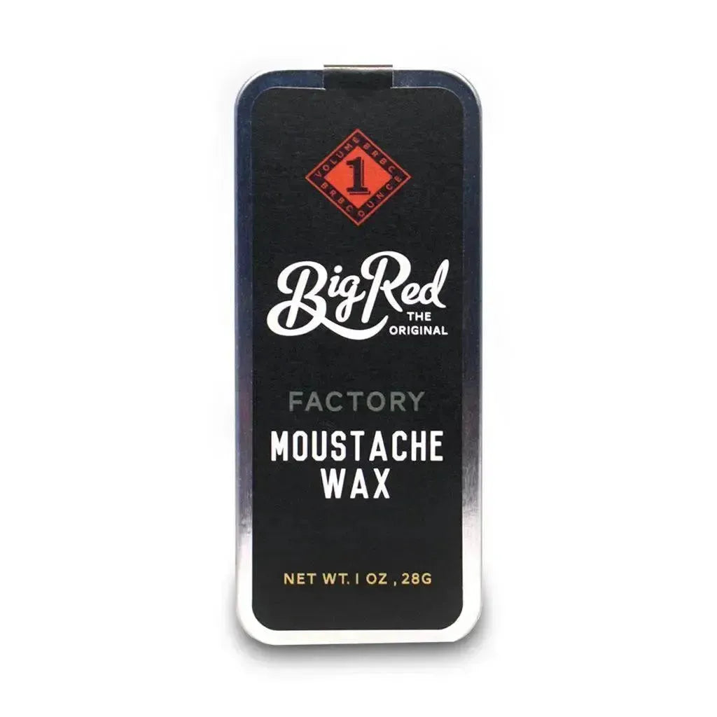 Big Red Moustache Wax - Factory - 1 oz. – Big Red Beard Combs